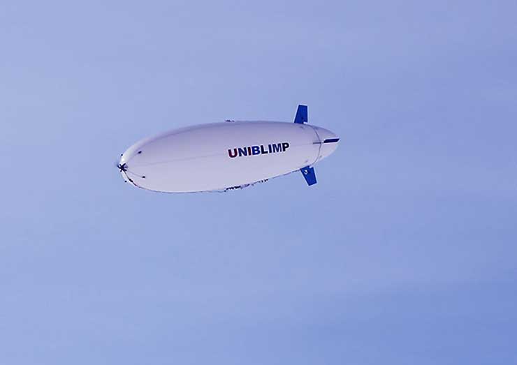 Where do blimps fly in the future?