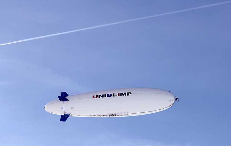 Where do blimps fly in the future?